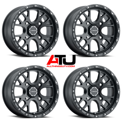 Vision Wheel 4 Lug 545 Rocker - Satin Black - All Thingz UTV