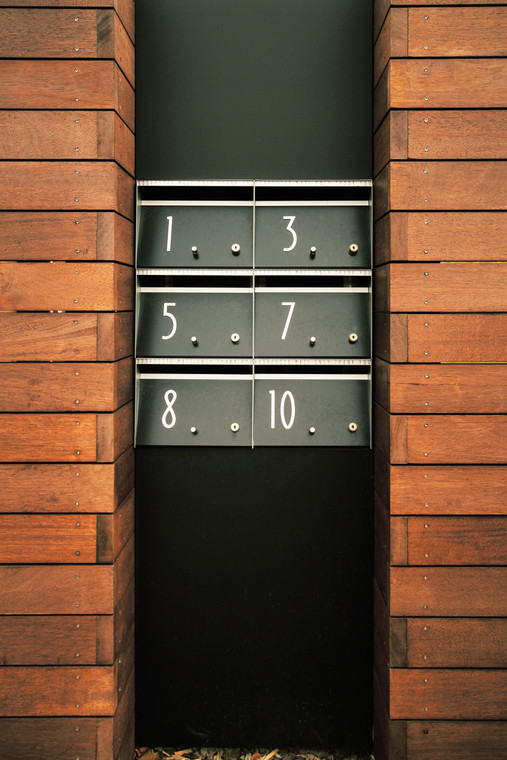 Urban Front Opening Zincalume Modern Mailbox | BoxDesignUSA
