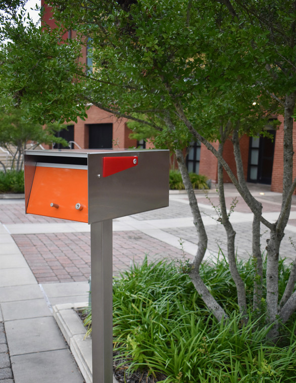 Urban Front Opening Stainless Steel Modern Mailbox | BoxDesignUSA
