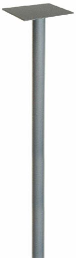 Matte Gray Robust Mailbox Post | BoxDesignUSA