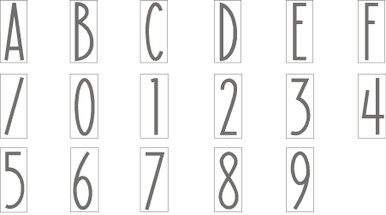 Modern Numbers and Letters | BoxDesignUSA