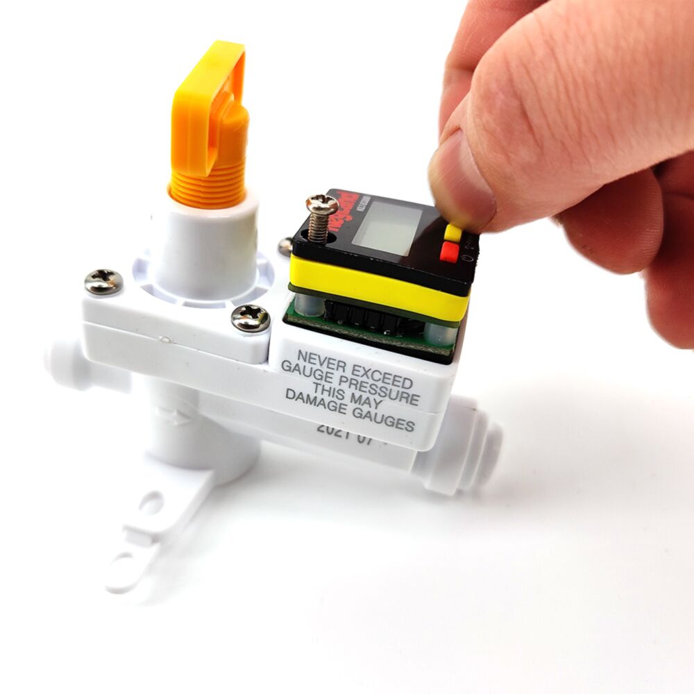 Digital Illuminated Mini Gauge 0-90psi for Integrated Blowtie and In ...