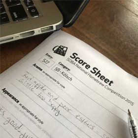 Beer Judging Score Sheet