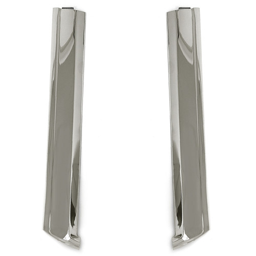 ACP Windshield Molding Pillar Pair Polished Stainless Steel For ...
