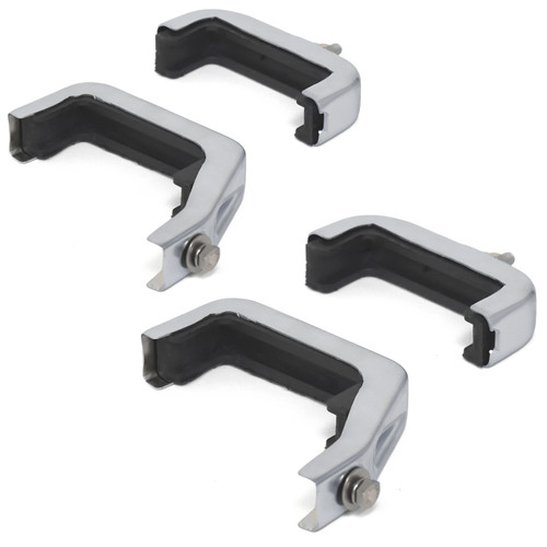 ACP Maxcore Radiator Bracket V8 Set 8 pcs Satin Chrome For 3.25 Inch ...