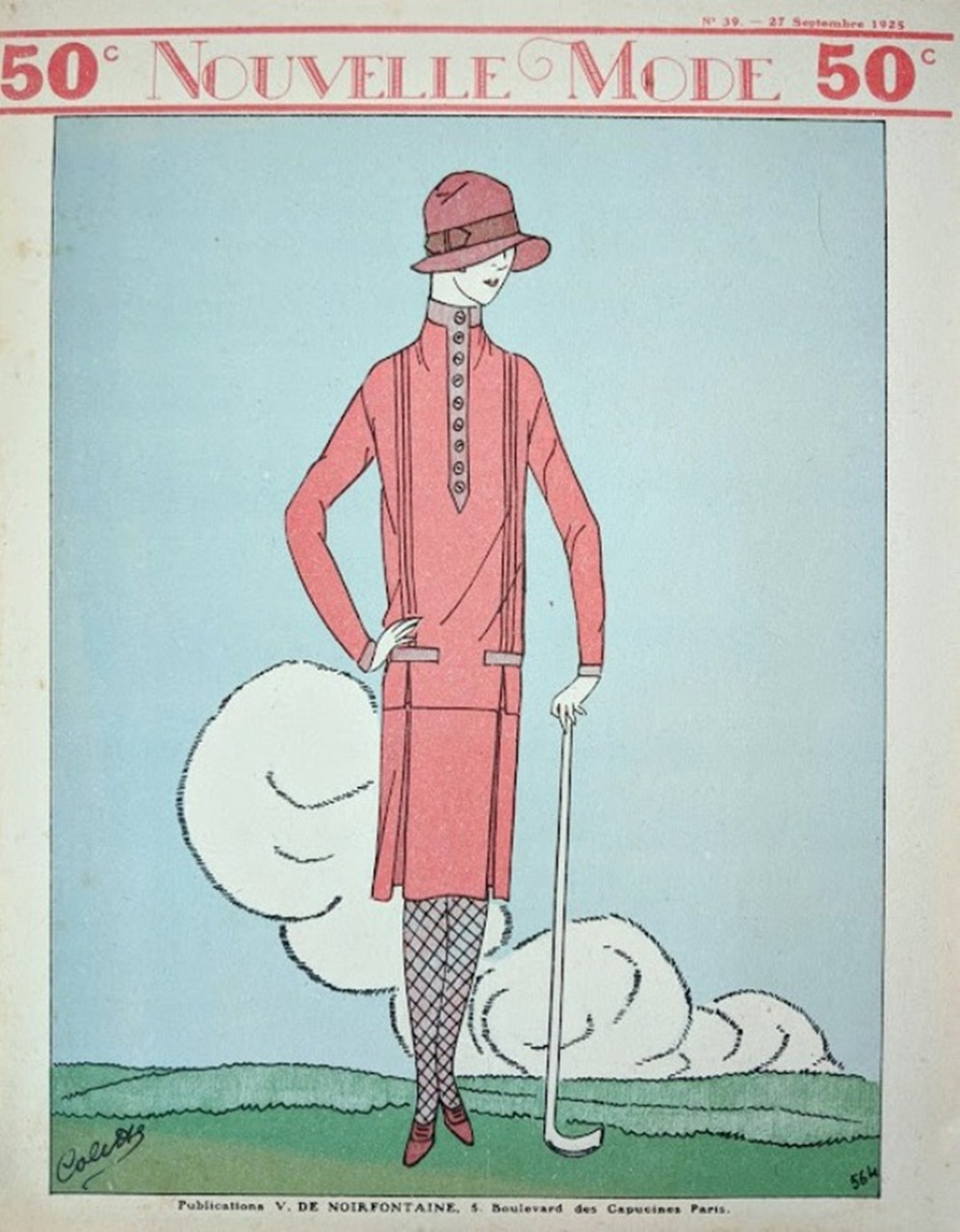 NOW SOLD - 'Nouvelle Mode' - Original Vintage Magazine Cover published ...