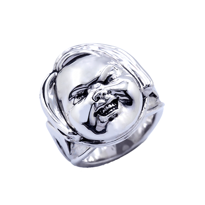 Child’s Play 2 Good Guy's Chucky Silver-Plated Brass Ring