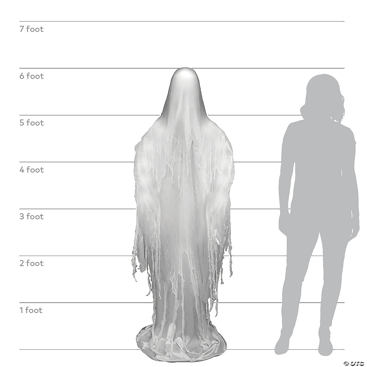 6 ft. Rising Ghost Animated Prop