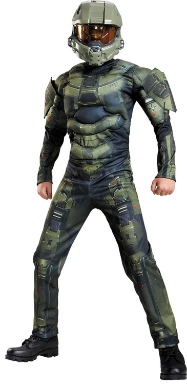 MASTER CHIEF CLASSIC MUS - FREAKY FINDZ - Collectibles Masks Makeup ...