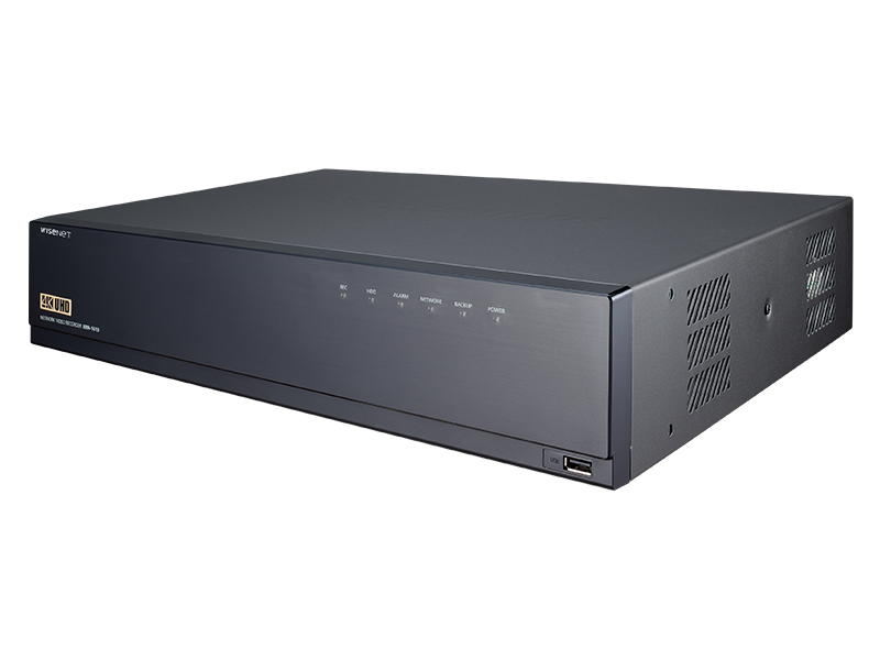 Hanwha XRN-1610-12TB 16 Channel 4K 180Mbps Network Video Recorder, 12TB