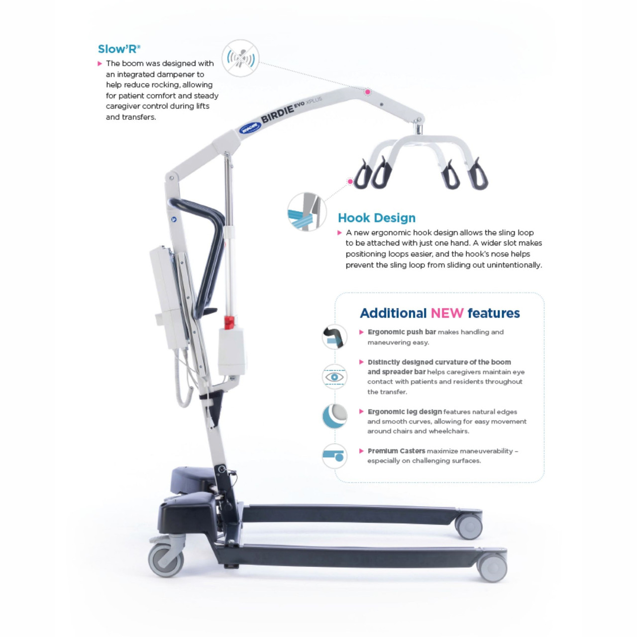Birdie Evo XPLUS Patient Lift | Electric Lifts | Invacare