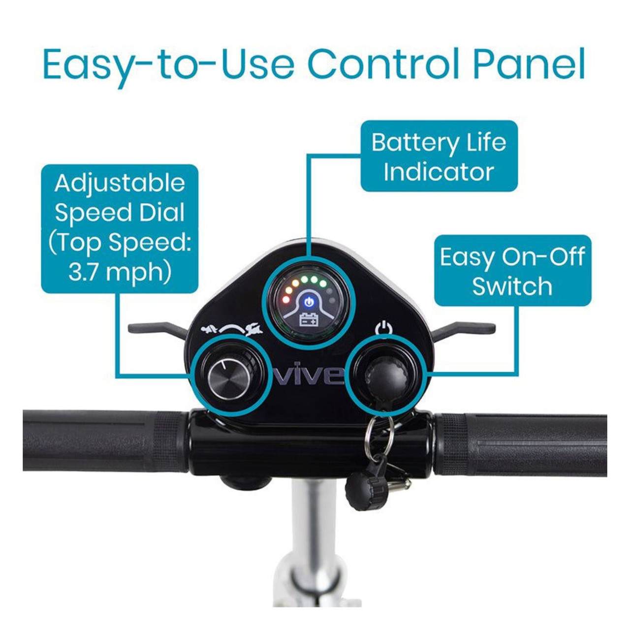 Vive Health Automatic Folding Mobility Scooter