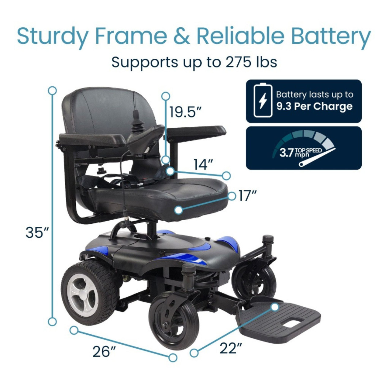 Vive Health Model C Electric Wheelchair