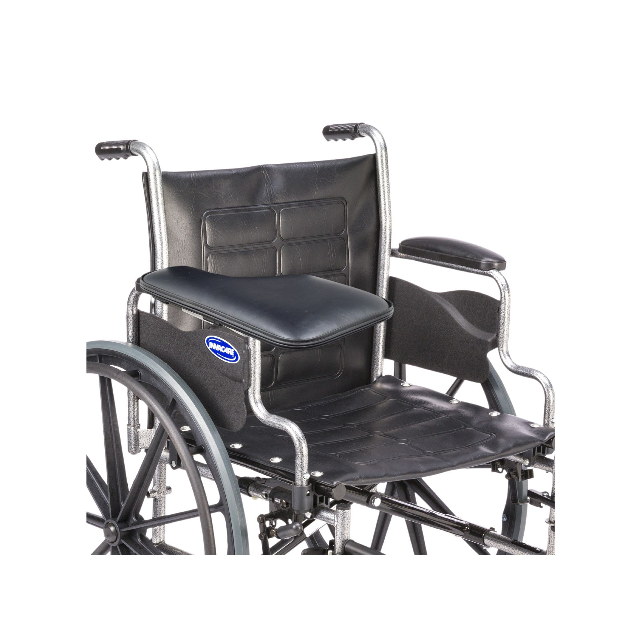 Padded Half Lap Tray for Wheelchair w/ Flip-Up Hardware, Right Side