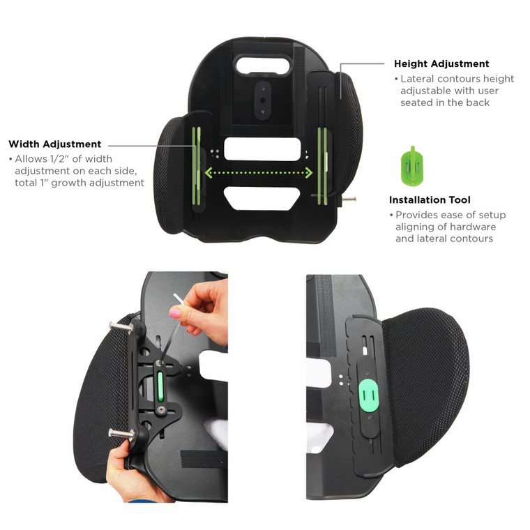 Matrx MAC Adjustable Contour Backrest | Invacare