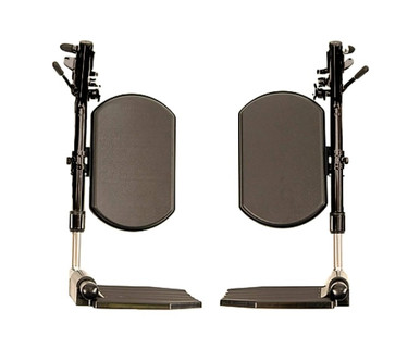 Invacare Economy Swing-Away Elevating Legrests with Calf Pads