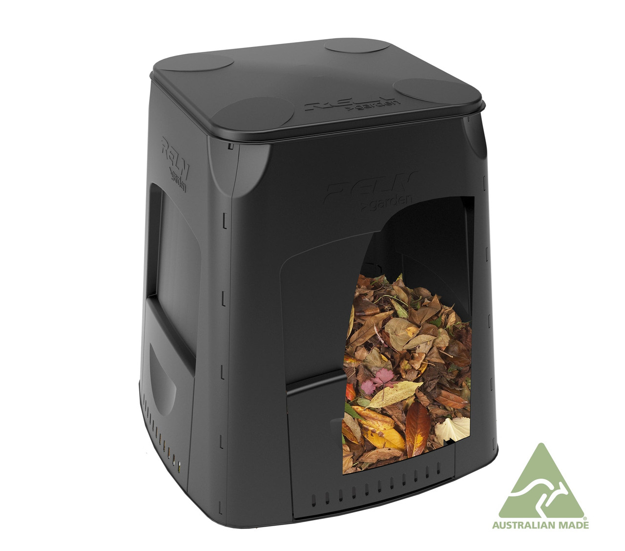 Tumbleweed Reln Garden 200L Compost Bin Flat Pack Black - Mooey's Pty Ltd