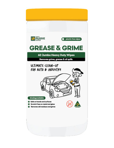 Grease & Grime Wipes 60pk - Mooey's Pty Ltd