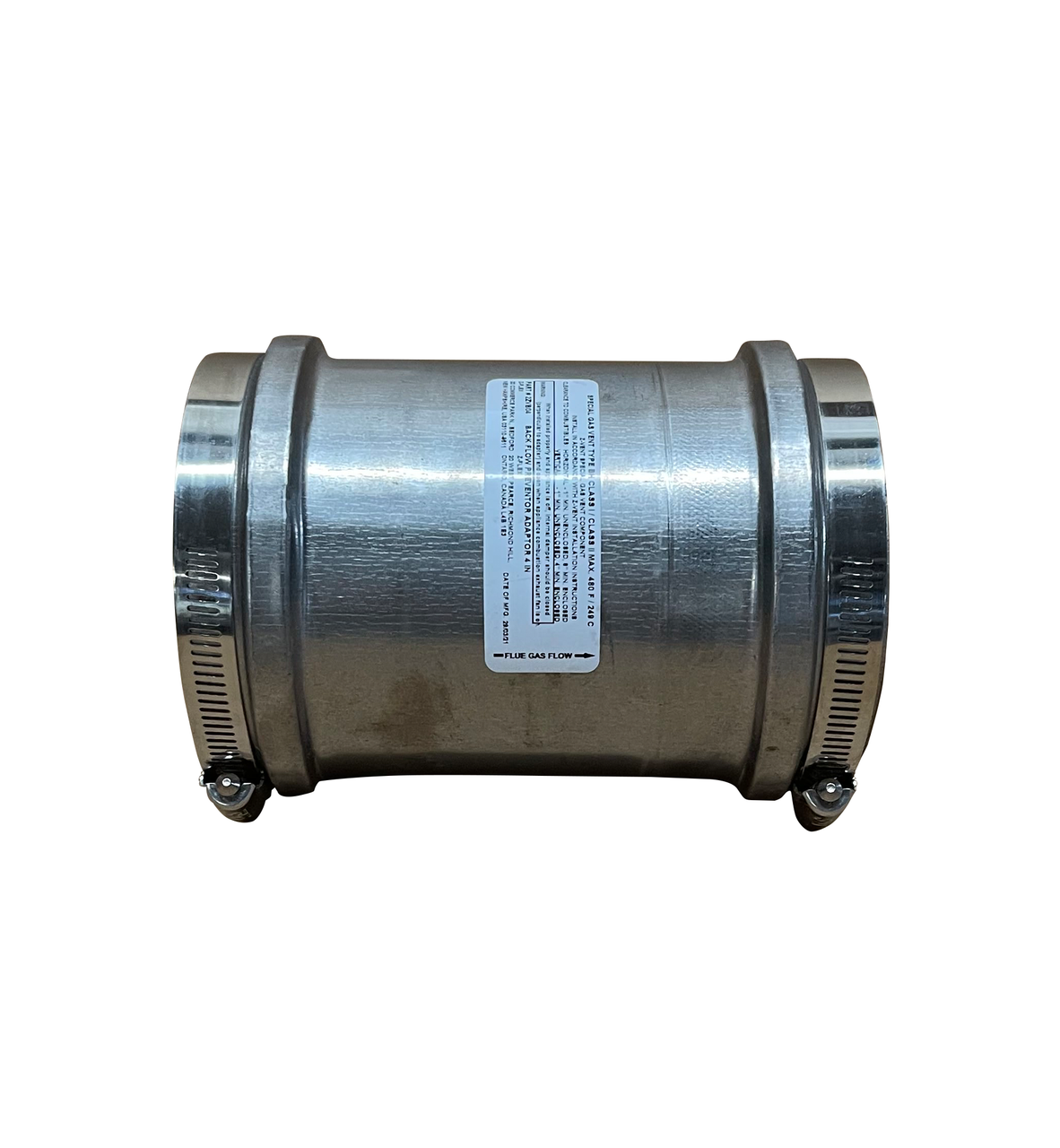 3" x 6" Stainless Steel Universal Adapter with Back Flow Prevention ...