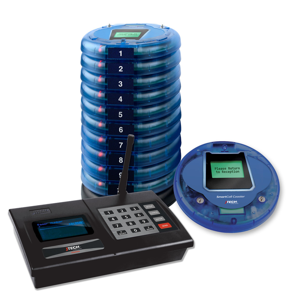 SHOP SmartCall Coaster Paging System - 10 Pagers | JTECH