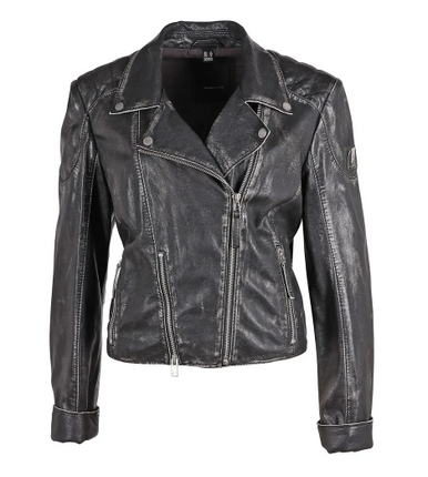 Reanon Cropped Leather Jacket - Hazel Twenty/Lex Twenty Menswear