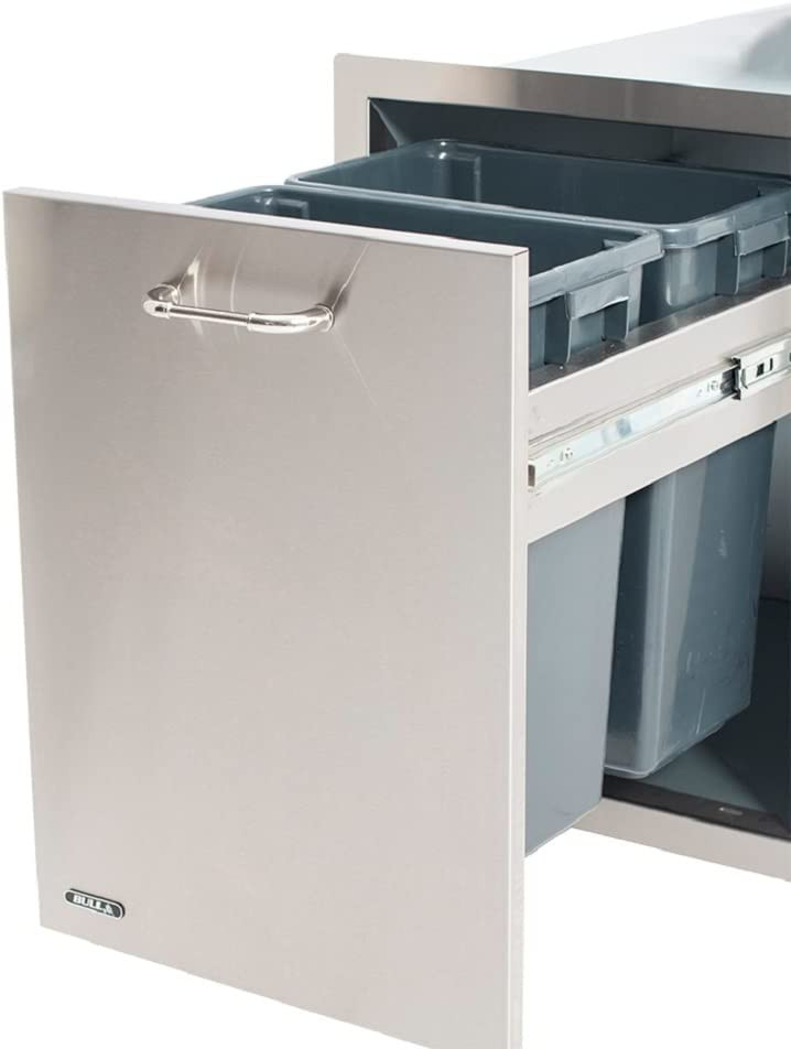 Bull Double Pull-Out Trash Drawer, 18.5x27-Inches - 56935