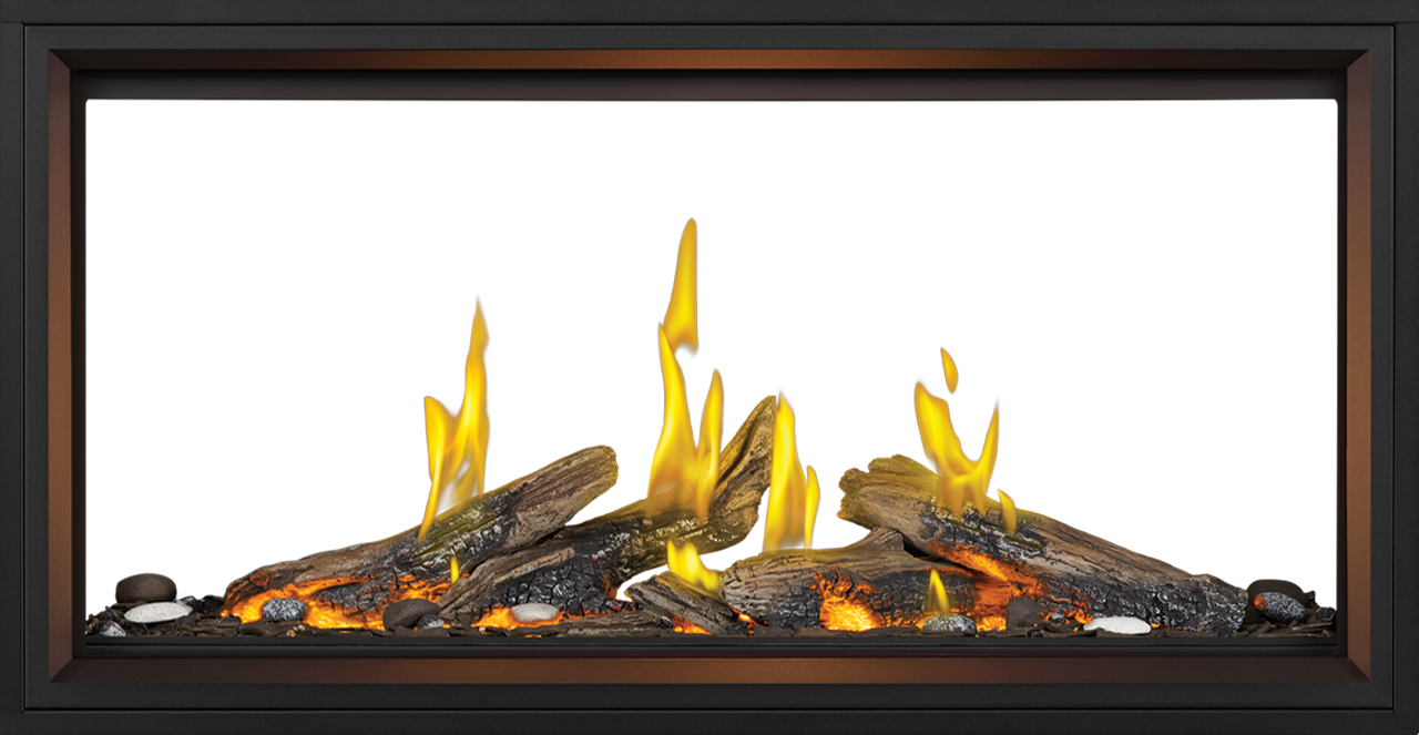 Napoleon Tall Linear Vector™ 74 See Through Gas Fireplace with Luminous ...