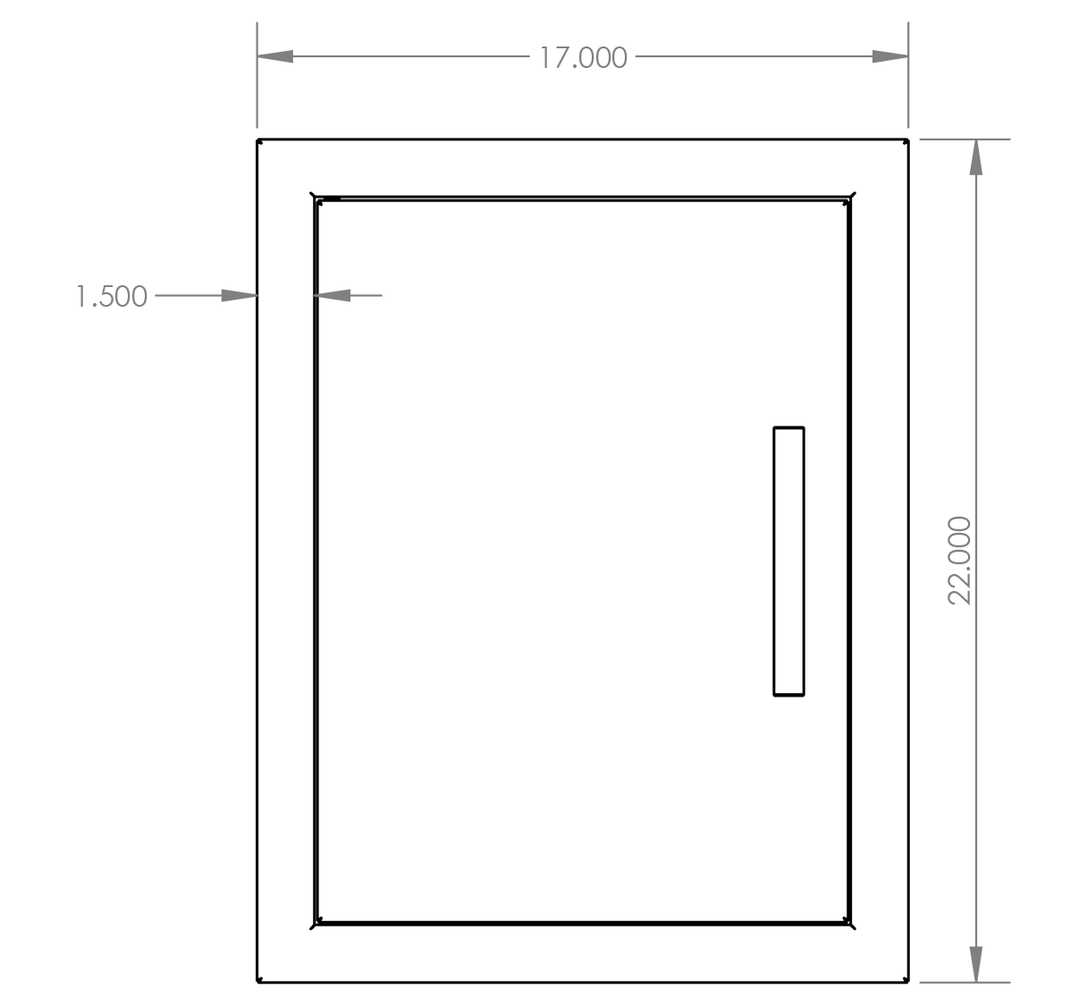 Summerset 18″ x 22″ Vertical Access Door - DV-18