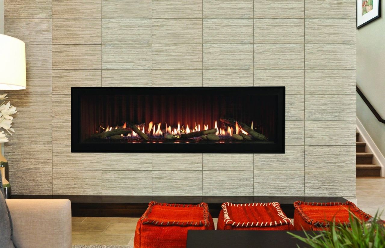 Boulevard Vent-Free Linear Contemporary Fireplace 60"