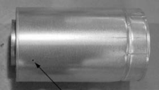 Majestic 5"x8" Dvp Direct Vent Pipe- 6" Adjustable Pipe Length