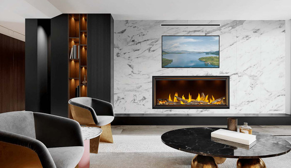 Napoleon Tall Linear Vector™ 74" Gas Fireplace - single sided