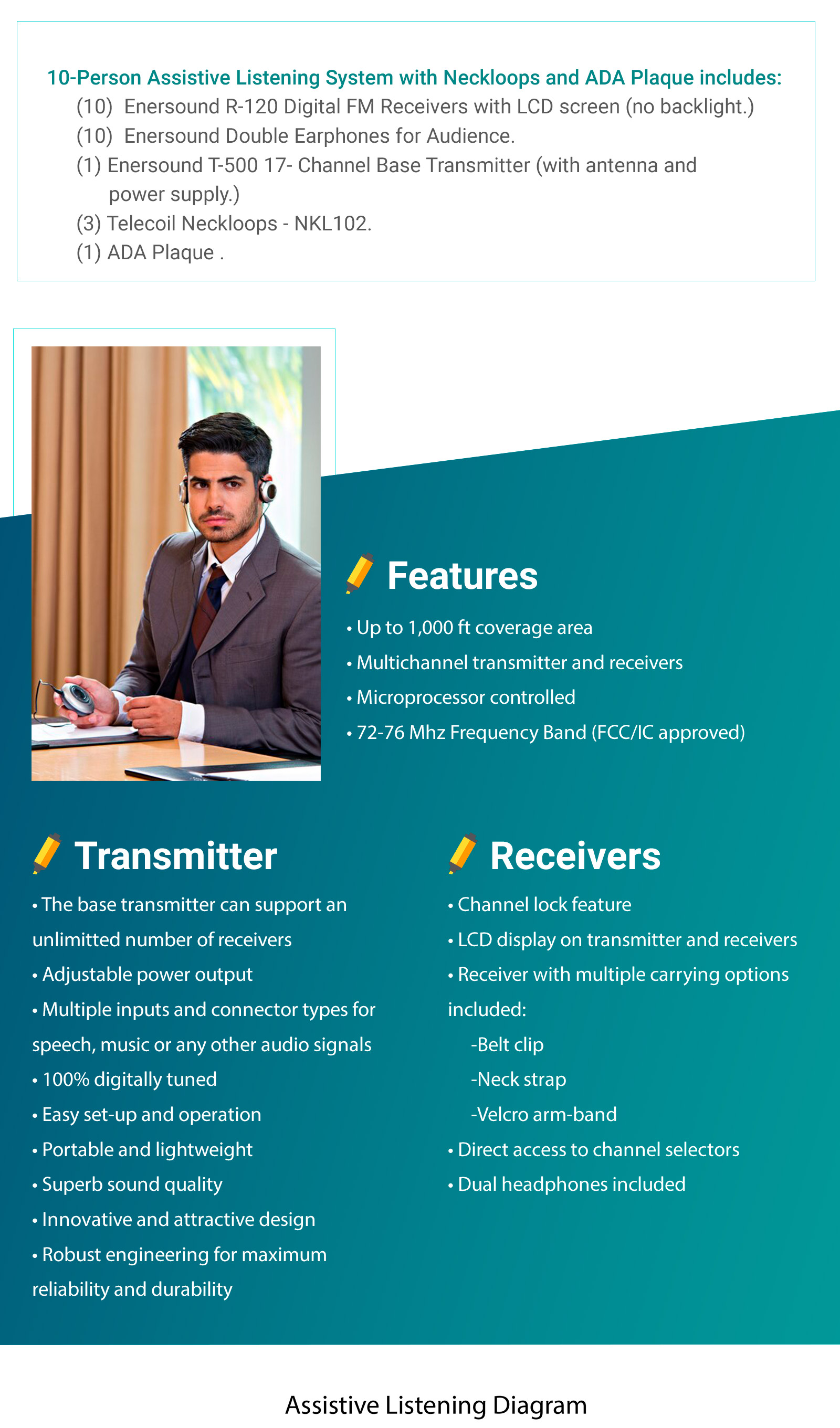 Listening Device: assistive listening system for Hearing Loss