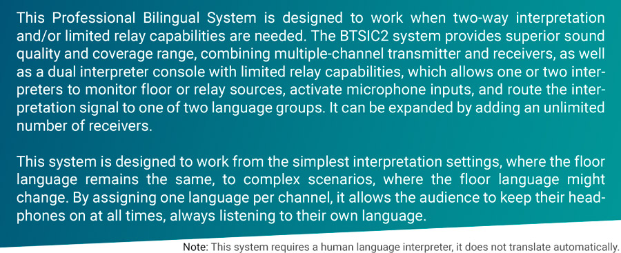25-Person Professional (Two-Way) Bilingual Simultaneous Interpretation ...