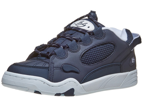 éS THE MUSKA Skate Shoes (Navy Blue/White)