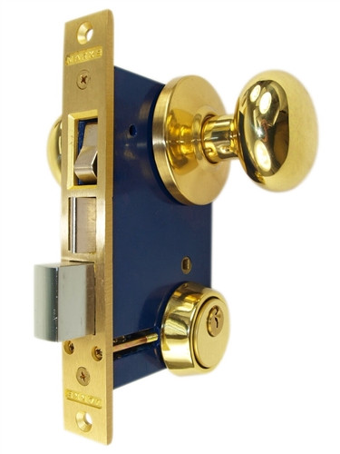 Marks 22AC LHR Polished Brass Finish Left Hand Reverse Double Cylinder ...