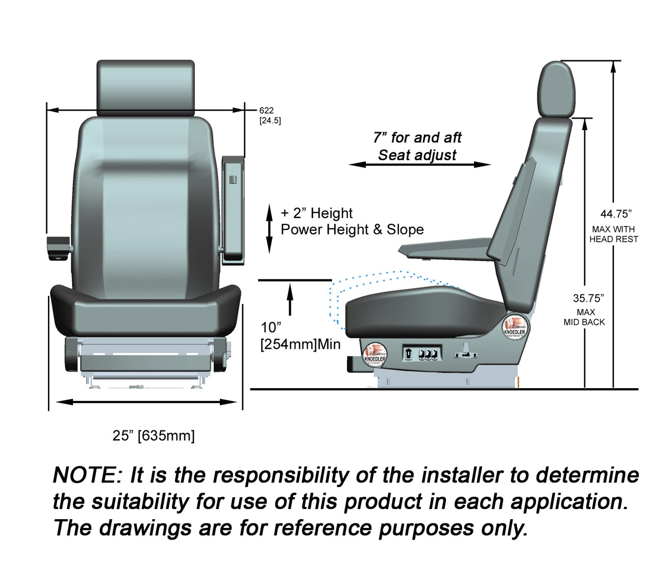 Static Power Seat - Knoedler Manufacturiers Canada LTÉE
