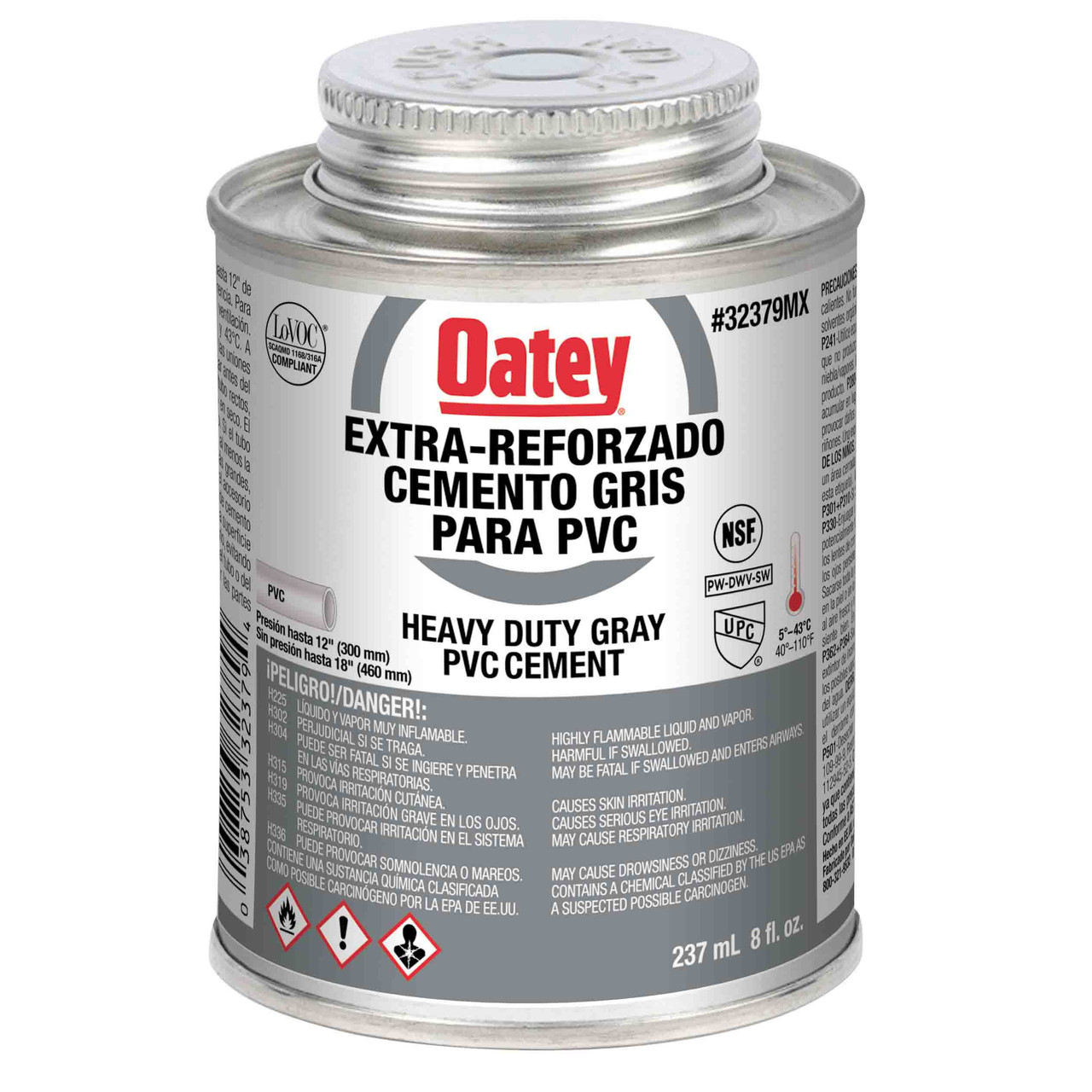 Cemento gris extra reforzado para PVC - OATEY