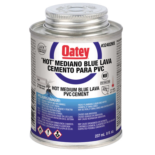 Cemento hot mediano blue lava para PVC - OATEY