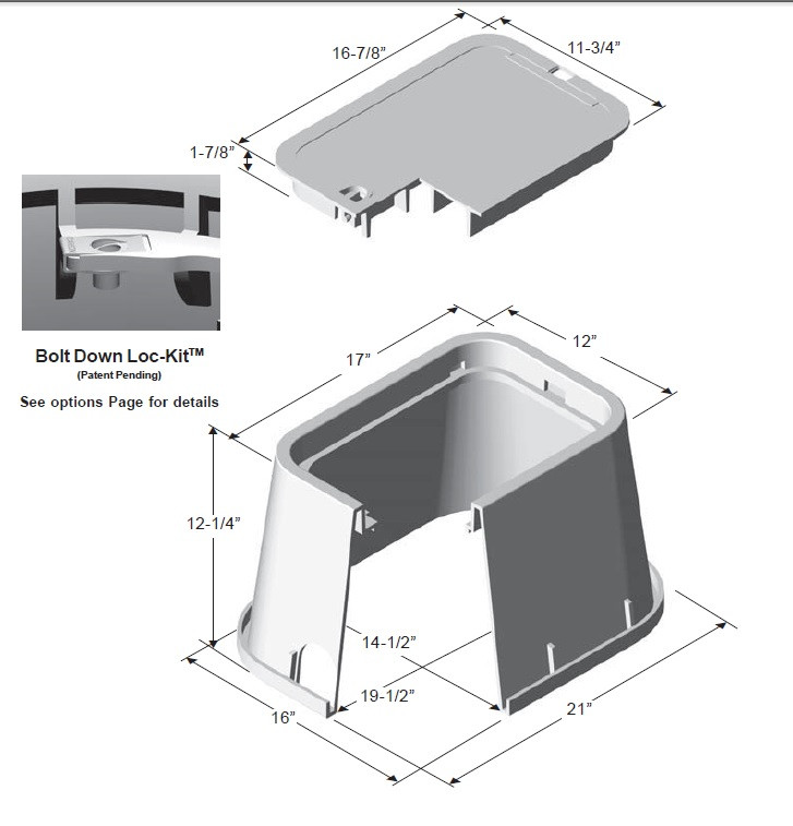 Carson Brooks VB1419 Standard Valve Box