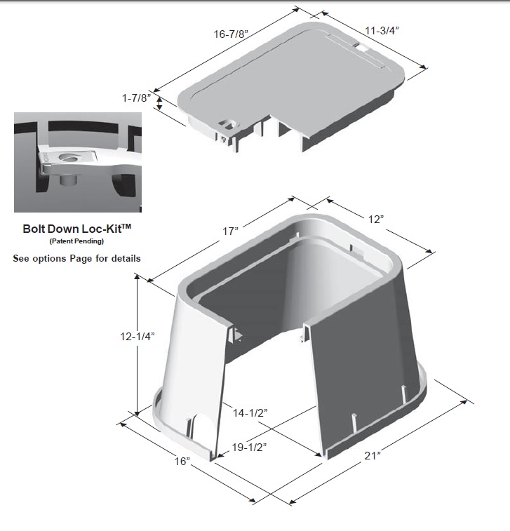Carson Brooks VB1419 Standard Valve Box