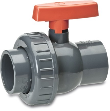 VDL Single Union Plain Glue Ball Valve Metric