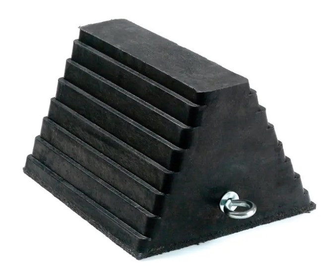 Heavy-Duty Large Rubber Wheel Chock - Northgate Cargo Control