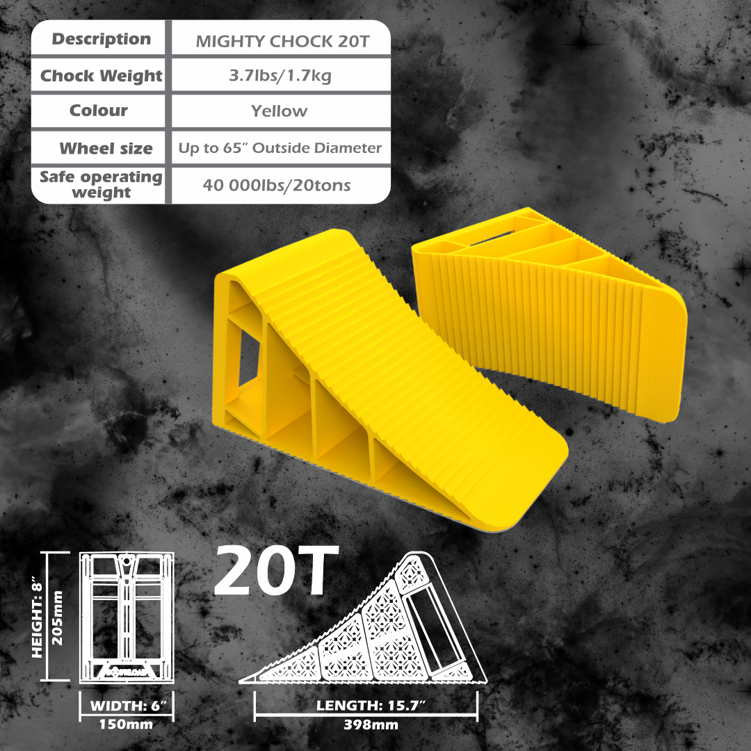 20 Ton Mighty Chocks 2 Pack - NCC Online