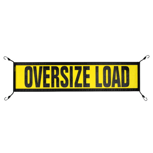 Reflective Oversize Load Sign 18" x 84" with Bungee Cord - NCC Online