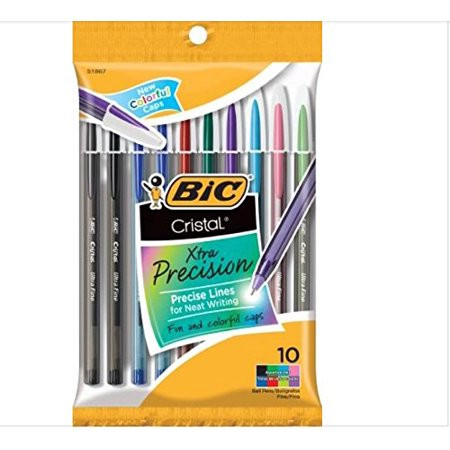 BIC-Cristal Xtra Precision 10 Asst Colors