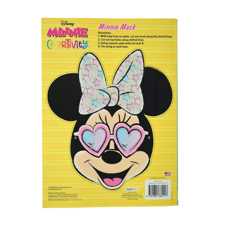 Disney MINNIE Colortivity Book, Standard size. | craftlits store