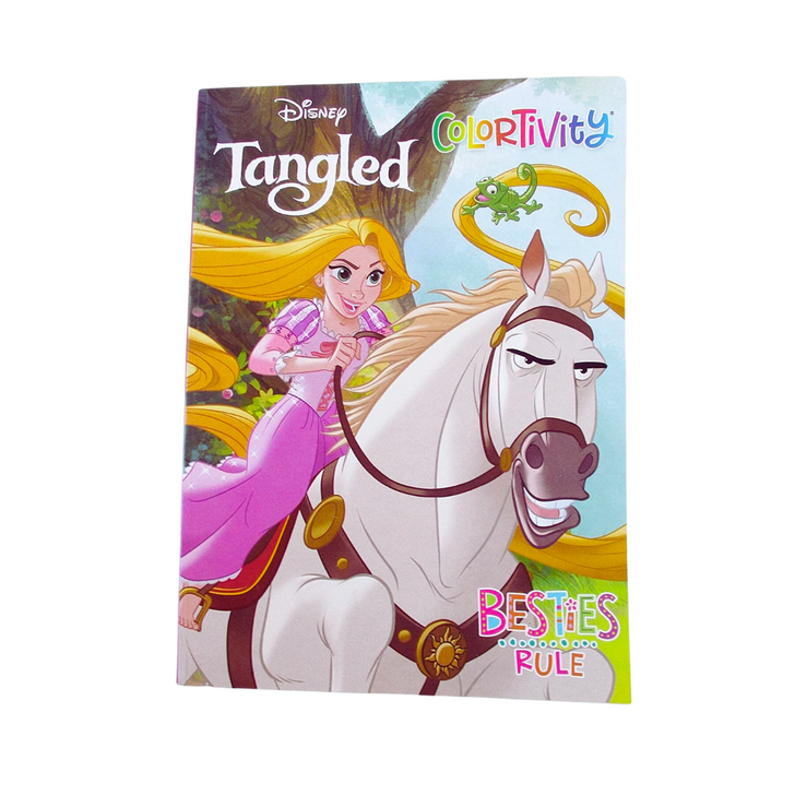 Disney Tangled" Colortivity Coloring Book, 64pg.