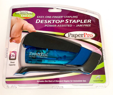 PAPERPRO" Power Assisted Desktop Stapler, 20 sheet Capacity Standard 1/ ...