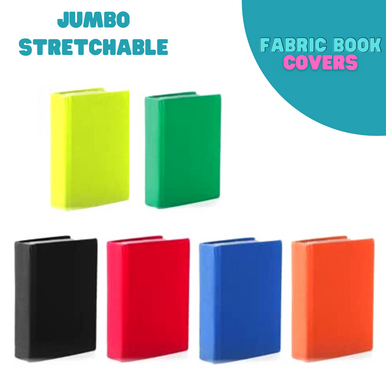 Jumbo Fabric Stretchable Book Covers (1-PK)