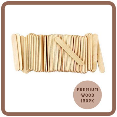 Mini Wood Craft Sticks Natural color, 6.5cmX10mm, 150pcs | Craftlits.com